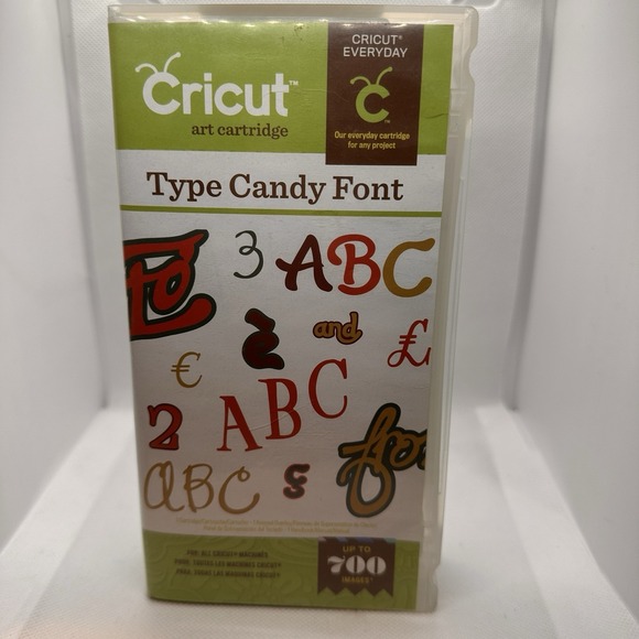 Cricut | Design | Cricut Cartridge Life Candy Font Set Wkeyboard Manual ...
